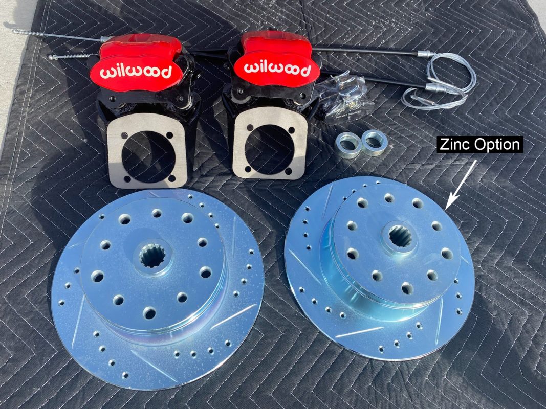 Rear Wilwood E-Brake Caliper Cross-Drilled Disc Brake Kit – Split Window ’56-’67 – Vintage V-Dubs